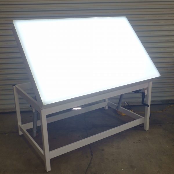 Tilt Top Light Table at RDM - Adjustable Height - Model A-107P-LT-TILT