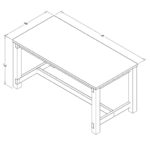 RDM - WorkBench A-109P-WD (Wood Frame Lab Table)