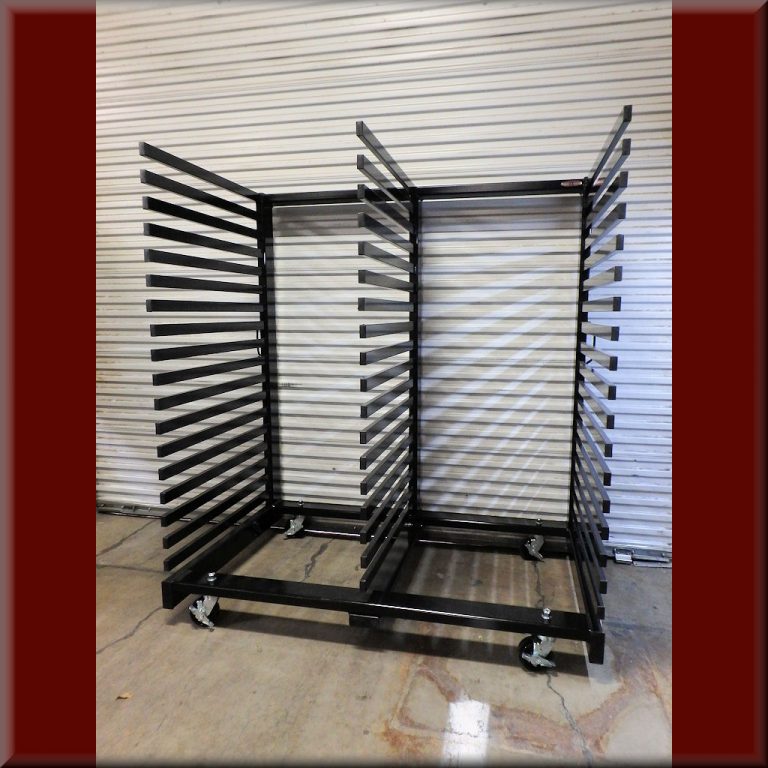 RDM - Horizontal Rack Metal Frame Carts - Model MC-PR-110P