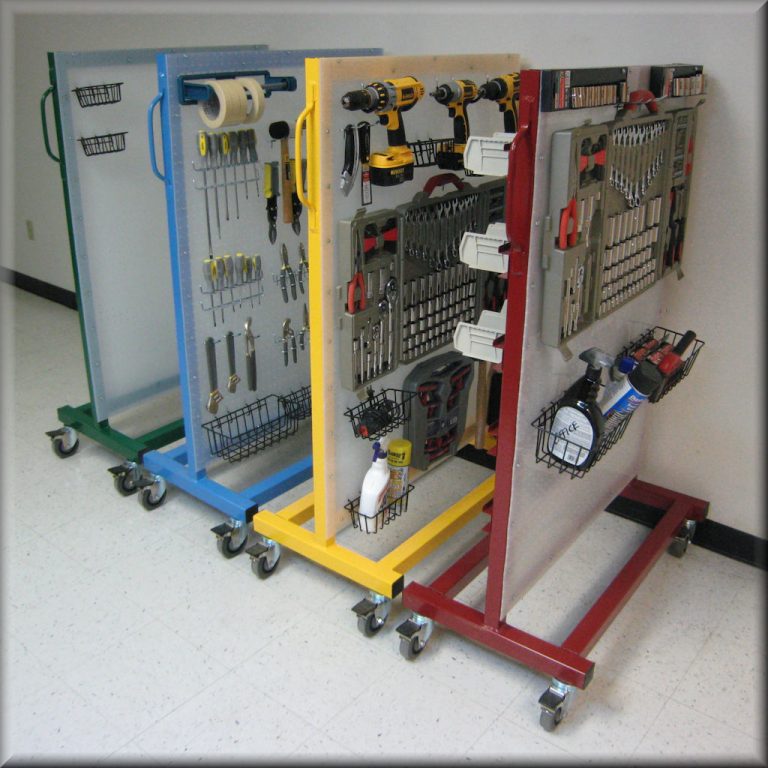 RDM - Tool Carts Model MS-102P-BIN-PEG Bin Rail & Peg Board