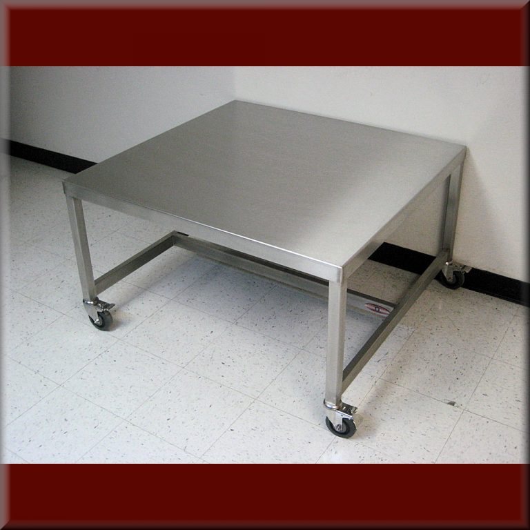 RDM - Stainless Steel Mobile Table - Model A109P-SS-CSTR
