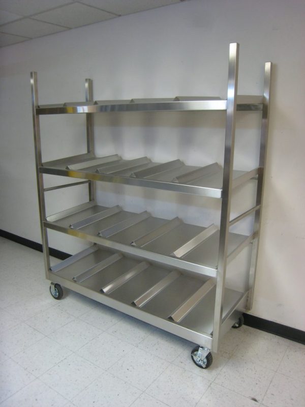 RDM - Wafer Transport Cart - MC-SH-104P-4DECK-SS Cleanroom