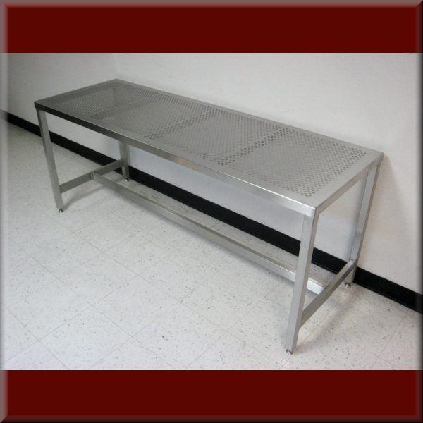 RDM Stainless Steel Table with Perforated Top - A-109P-SS-PERF