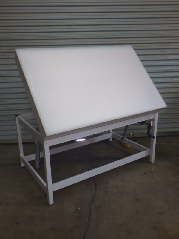 Tilt Top Light Table at RDM - Adjust Height - Model A-107P-LT-TILT