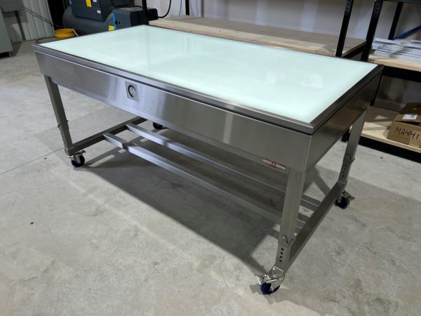 Light Tables - Stainless Steel Light Inspection Unit - A-109P-LT-SS